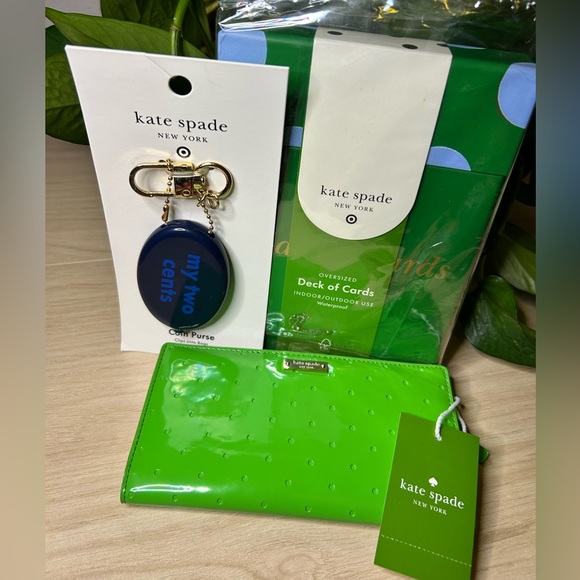 kate spade | Bags | Kate Spade Green Wallet Bundle With Target Collab ...